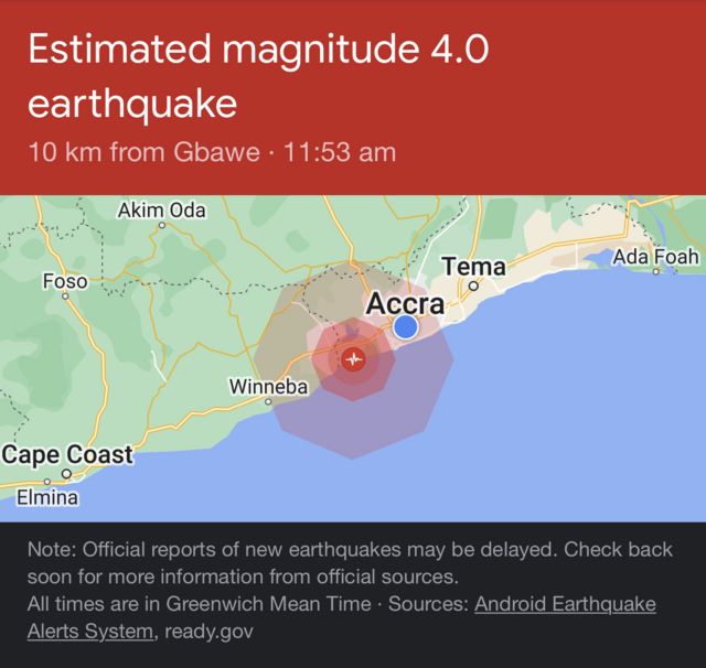 Earthquake in Ghana: 'Fear catch me as de earth start dey shake under ...