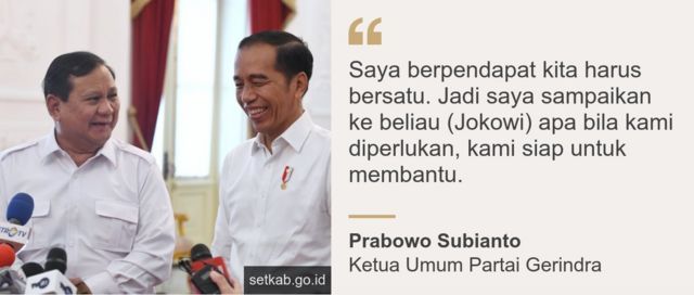 Kabinet Jokowi: 'Koalisi gemuk' setelah Prabowo Subianto merapat ke pemerintah, sinyal negatif ...
