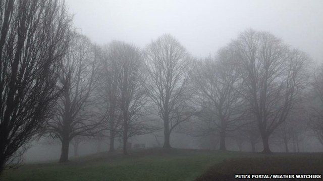 Gallery: One foggy Tuesday morning - BBC Weather