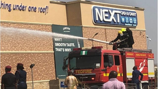Next Cash and Carry fire: Abuja biggest Supermarket burn to ashes on ...