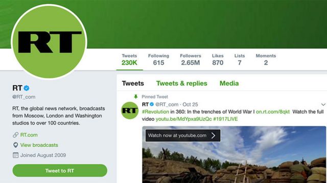 Rusya: 'Twitter'ın reklam yasağı ifade özgürlüğüne aykırı' - BBC News ...