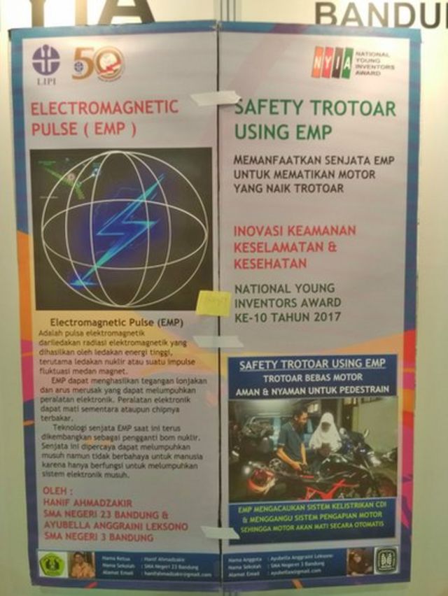 Teknologi ‘trotoar aman’ dengan EMP terima penghargaan Penemu Muda ...