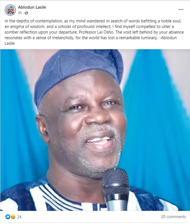Wo àwọn ohun tó yẹ kí o mọ̀ nípa Ọ̀jọ̀gbọ́n Lai Oso, olùkọ́ LASU tó di ...