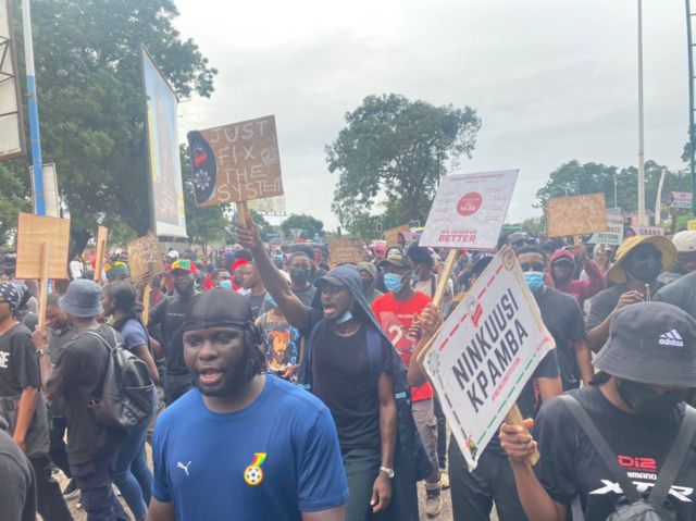 Ghana protests: Protesters for Ghana use final day of protest to call ...