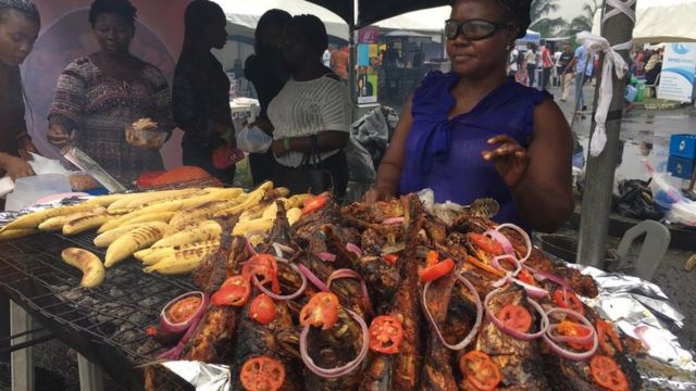 Fish and plantain sara everi wia for 2019 Bole Festival - BBC News Pidgin