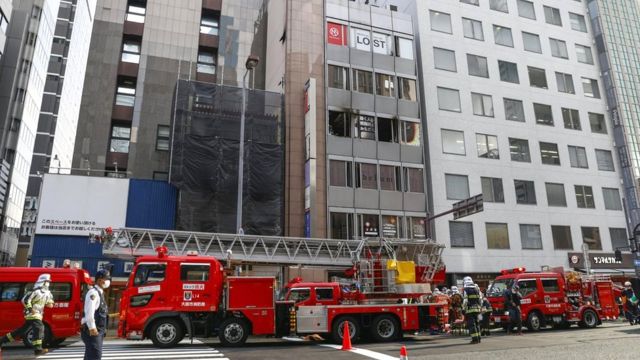 Japan fire: At least 27 pipo die for Osaka building incident - BBC News ...