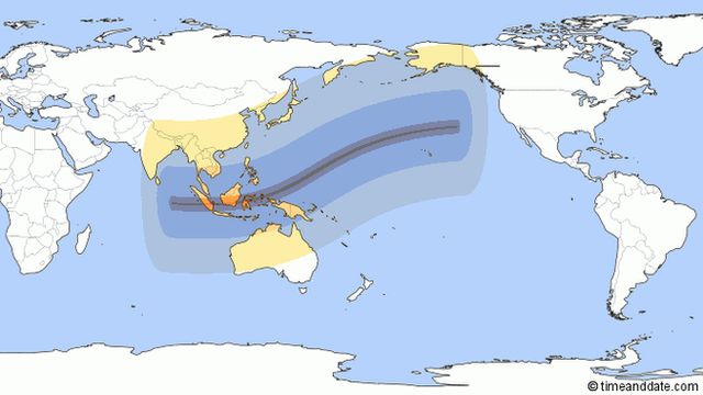 Total eclipse: Indonesia witnesses totality as Sun is blocked by the ...