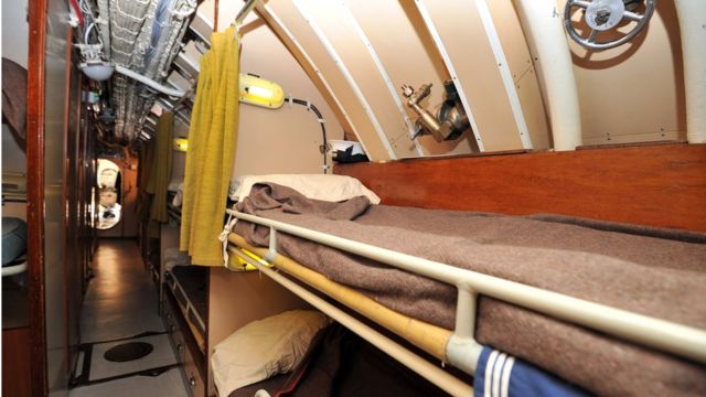 Inside Submarine Living Quarters