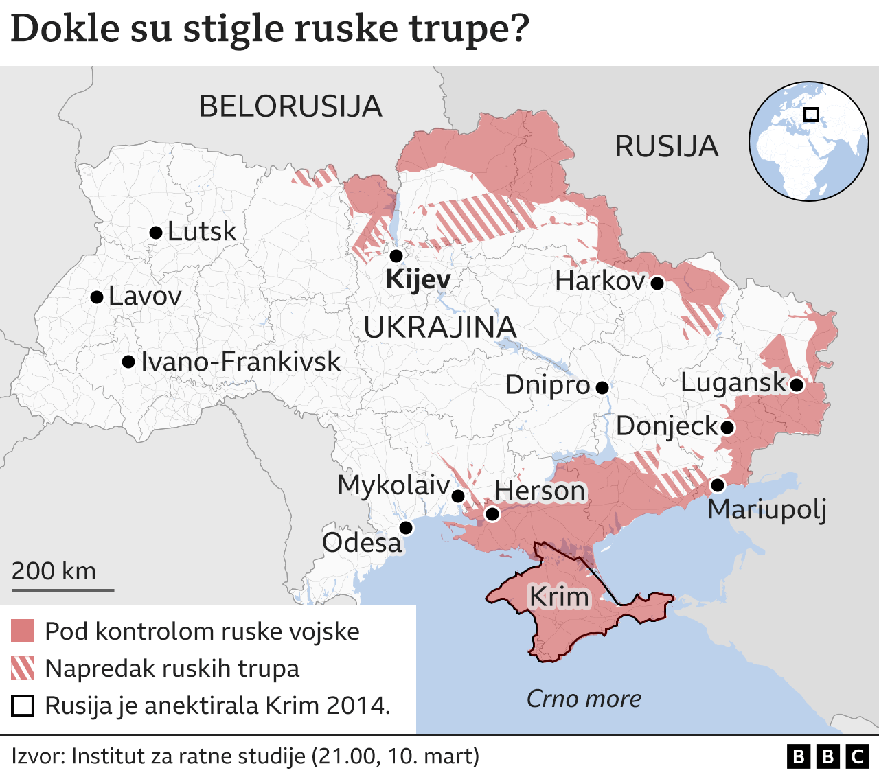 Rusija i Ukrajina: „Ako padne Harkov, pašće i cela Ukrajina" - BBC News ...