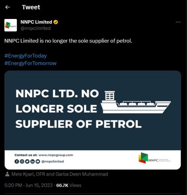 NNPC fuel price: How NNPC decision to no longer be only supplier of petrol go benefit Nigerians ...