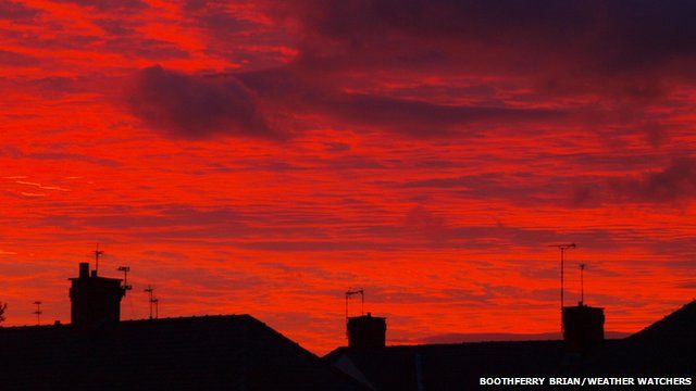 Gallery: Red sky at night - BBC Weather