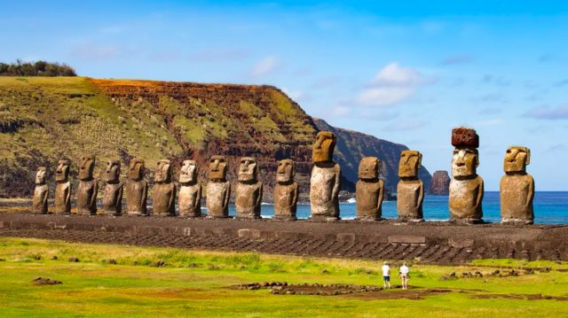 Cerita Moai, patung raksasa "berjalan" di Pulau Paskah yang dibangun ...