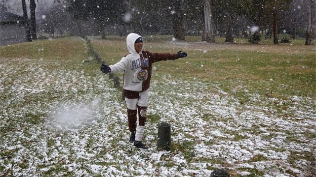 Snow in Johannesburg: Pictures as South Africa city see snowfall afta ...