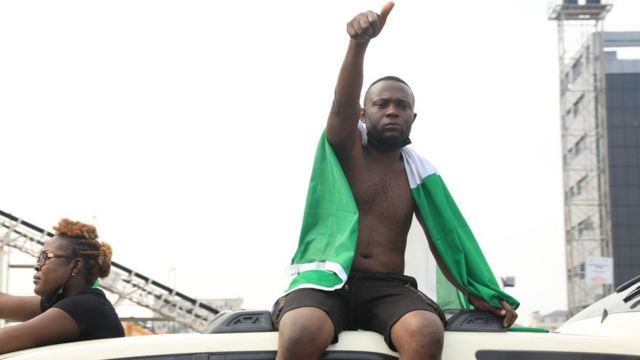 Endsars protest Lekki tollgate: Pictures of how di one year anniversary ...