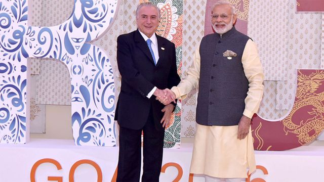 Temer estreia no Brics: cinco destaques da cúpula de Goa - BBC News Brasil