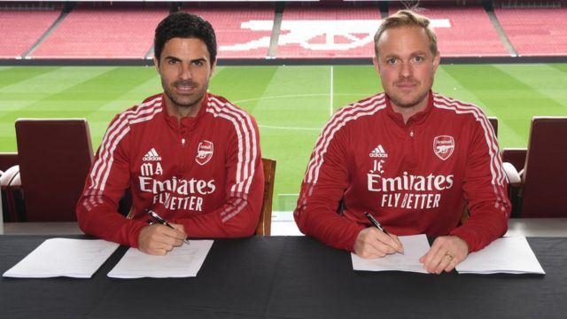 Arsenal sign new deals wit managers Mikel Arteta, Jonas Eidevall - BBC ...