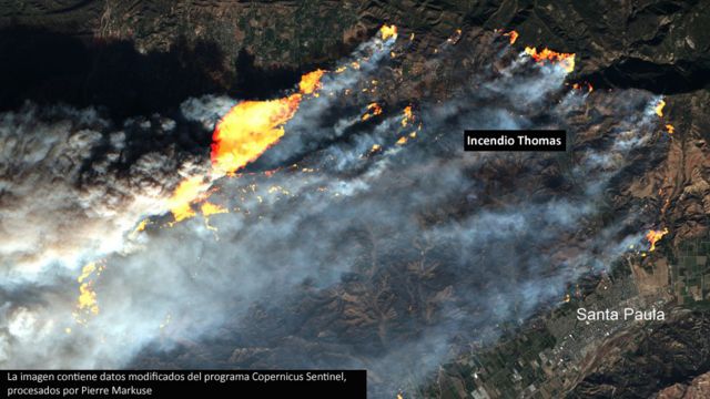 Así se ven desde el espacio los incendios que están consumiendo ...