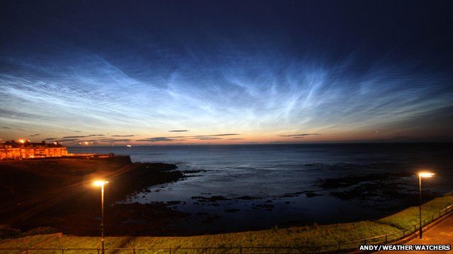 Night shining clouds - BBC Weather