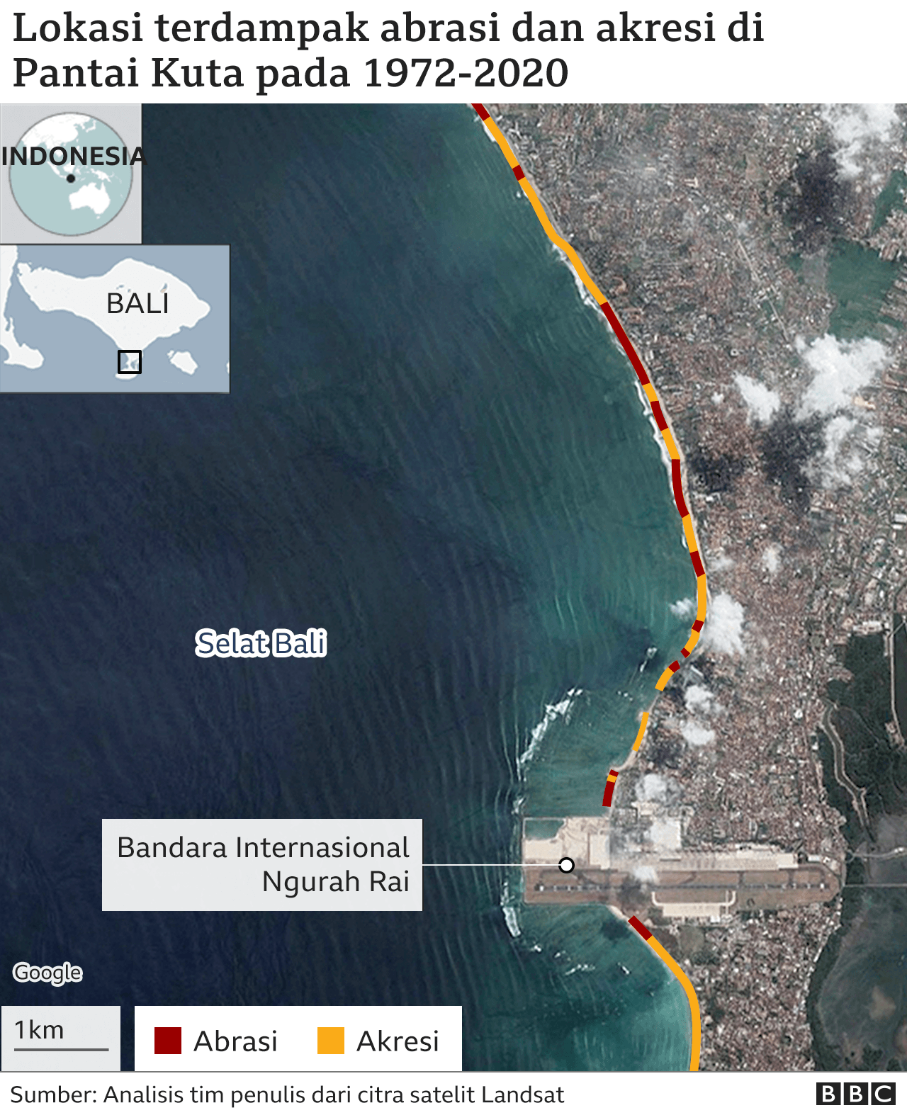 Bali hadapi abrasi Pantai Kuta yang 'parah' dan 'sangat fatal ...