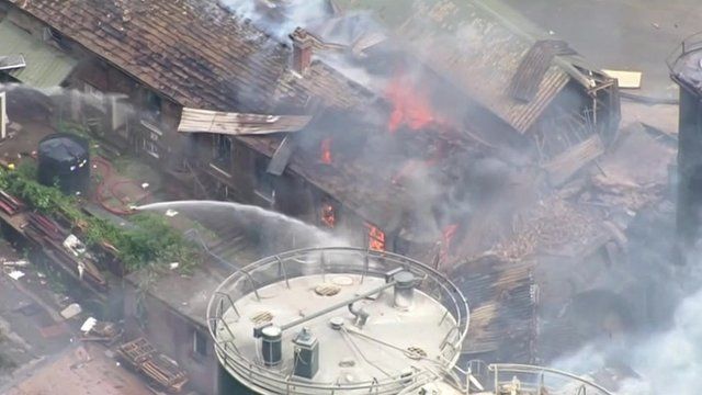 In pictures: Bosley mill blast 'scene of devastation' - BBC News