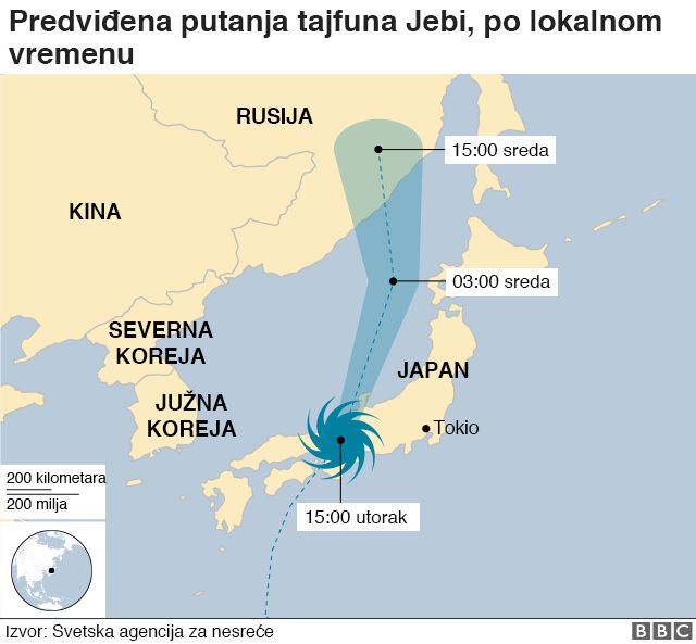 Monstruozno nevreme u Japanu: Najjači tajfun u poslednjih 25 godina ...