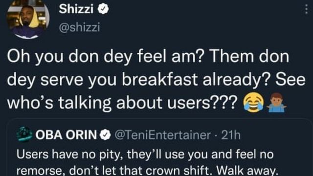 Teni and im former label boss Shizzi do gbas-gbos ontop mata of her hit ...