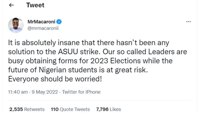 ASUU strike update: Nigerians react as ASUU extend strike by 12 weeks - BBC News Pidgin