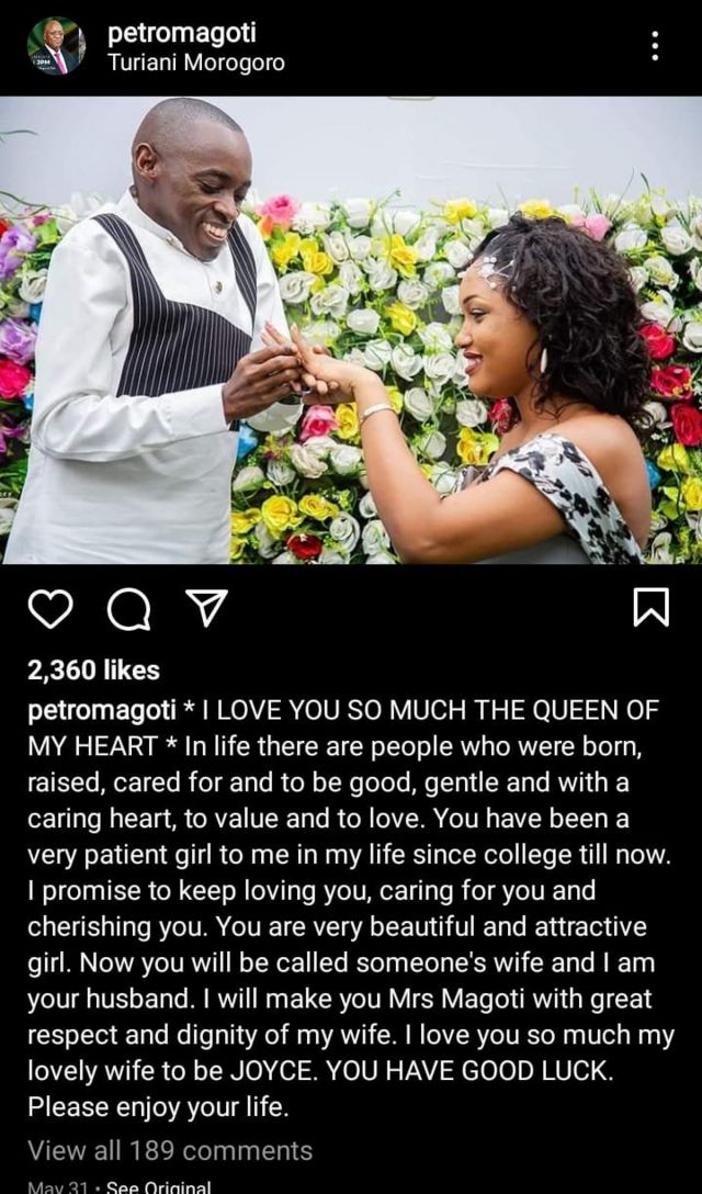 Petro Magoti wedding: Tanzania politician Petro Itozya Magoti, Joyce ...