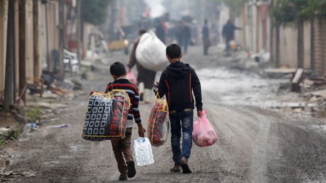 Derita warga sipil Irak di balik perang merebut Mosul - BBC News Indonesia
