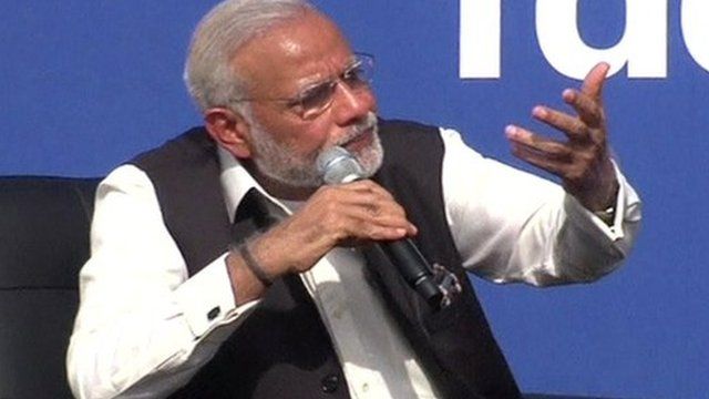 Highways and 'i-ways': How Modi wooed Silicon Valley - BBC News