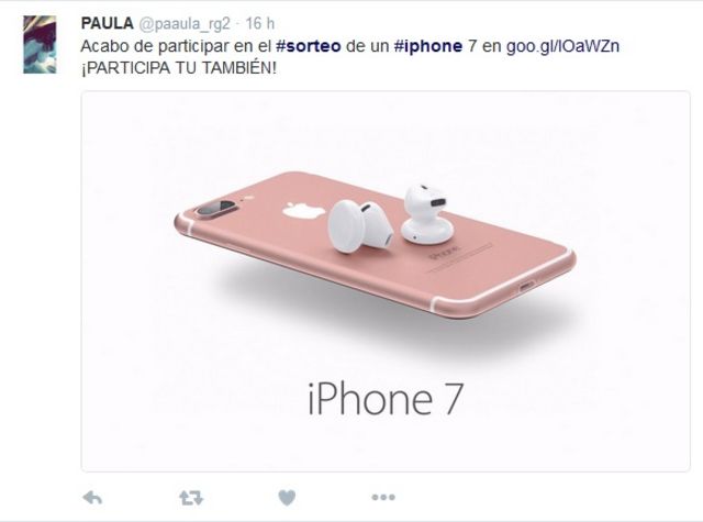 La estafa del falso sorteo de iPhone 7 que te llena la cuenta de ...