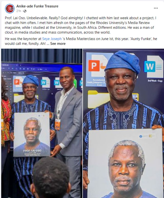 Wo àwọn ohun tó yẹ kí o mọ̀ nípa Ọ̀jọ̀gbọ́n Lai Oso, olùkọ́ LASU tó di ...