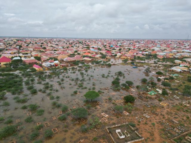 Sawiro: Qaar kamid ah xaafadaha iyo qabuuraha magaalada Gaalkacyo oo ...