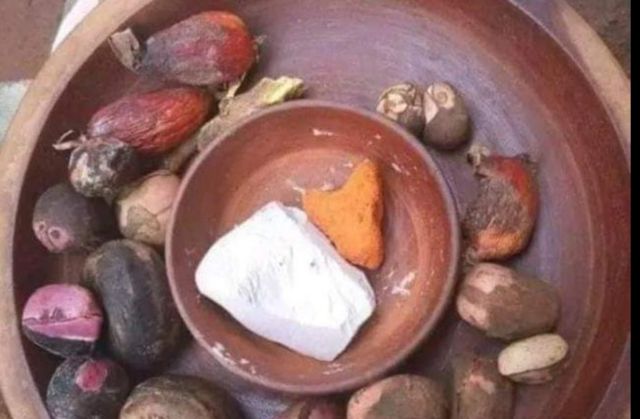 Igbo symbolism: Ịtụ nzu, ịji akwụkwọ ube machie nkwụelu na ihe nrịbama ...