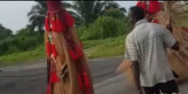 Why Anambra community use masquerade drive woman comot? - BBC News Pidgin