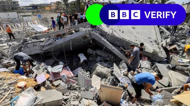 Cek Fakta: BBC memverifikasi serangan-serangan Israel di zona 'aman' di ...