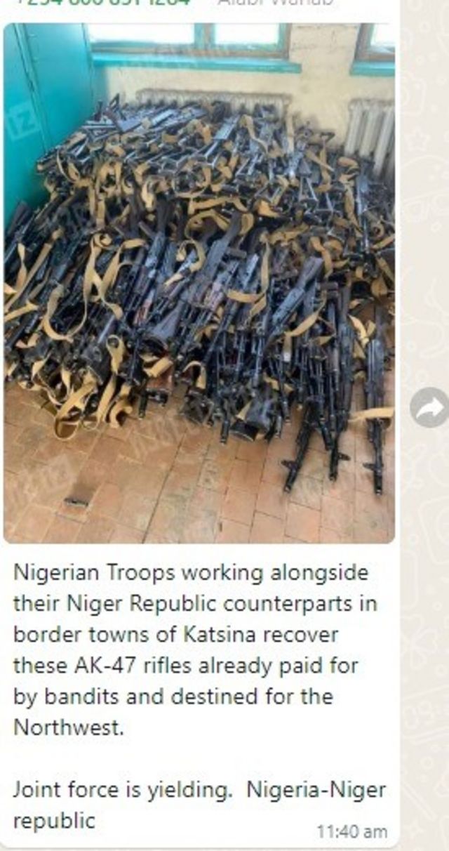 Fact Check: Na true say Nigeria and Niger Army seize hundreds of ‘AK ...