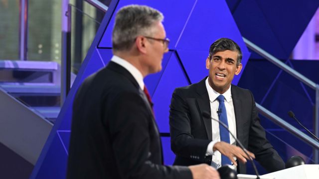 BBC election leaders debate live: Sunak and Starmer clash over borders, tax and gender - BBC News