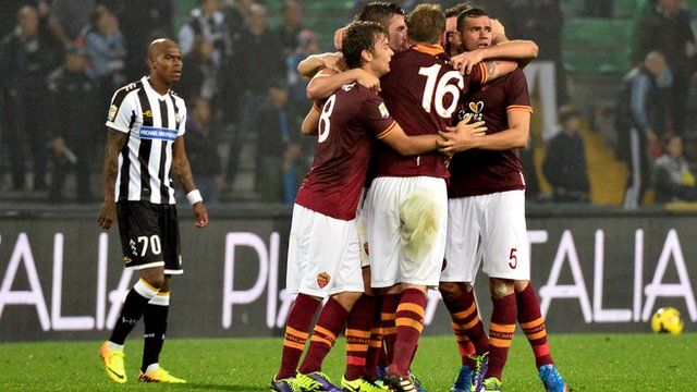 Roma win opening 10 matches to set Serie A record - BBC Sport