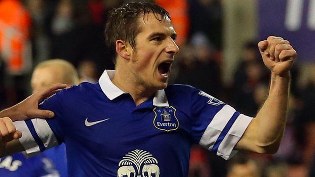 Leighton Baines: Everton defender signs new deal with club - BBC Sport