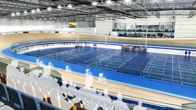 Derby Arena: First look inside delayed velodrome - BBC News