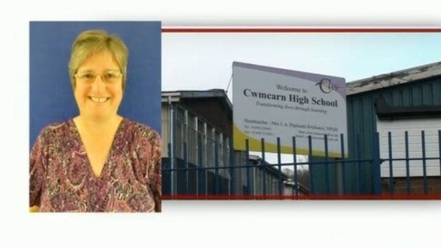 Teacher's praise for Cwmcarn school after 'murder plot' - BBC News