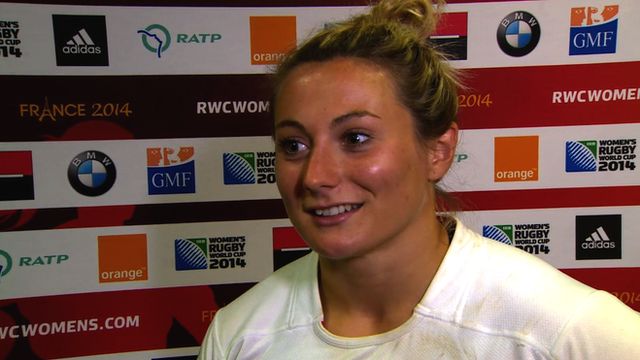 Women's rugby star Kat Merchant hits out at online trolls - BBC News