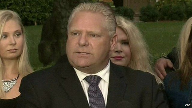 Toronto Mayor Rob Ford has rare 'aggressive' cancer - BBC News