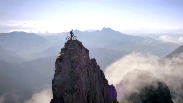 Stunt biker Danny MacAskill on riding the Cuillin Ridge - BBC News