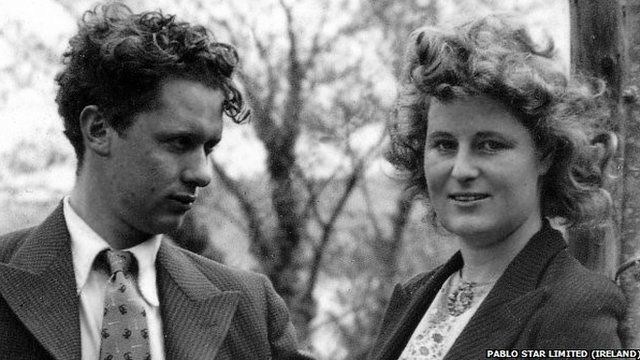 Artist who painted last portrait of Dylan Thomas dies - BBC News