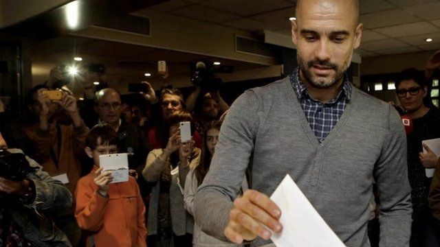 Pep Guardiola runs on Catalan independence ticket - BBC News