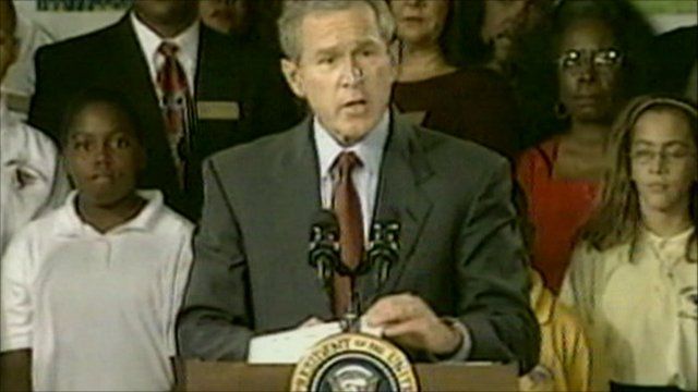 9/11: Bush 'Terrorism against our nation will not stand' - BBC News