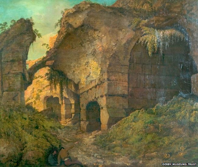 Joseph Wright original work uncovered at Derby Museum - BBC News