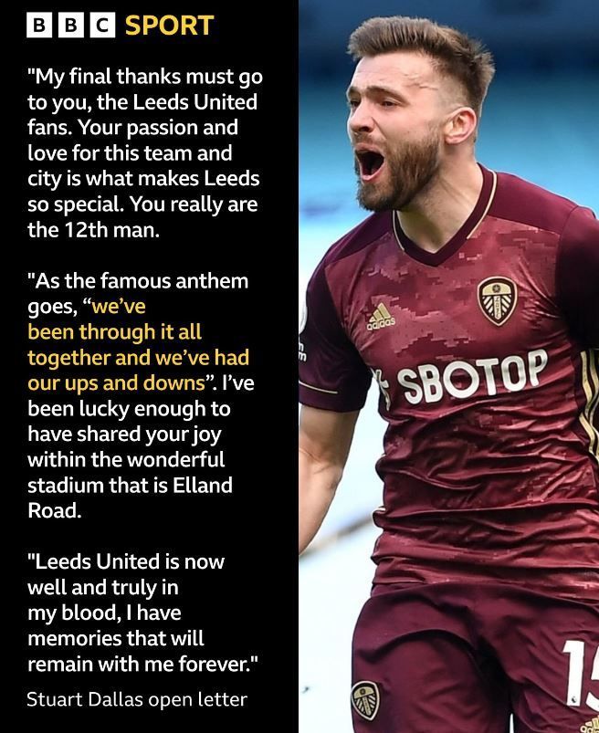 Leeds United: Stuart Dallas announces retirement from football - BBC Sport